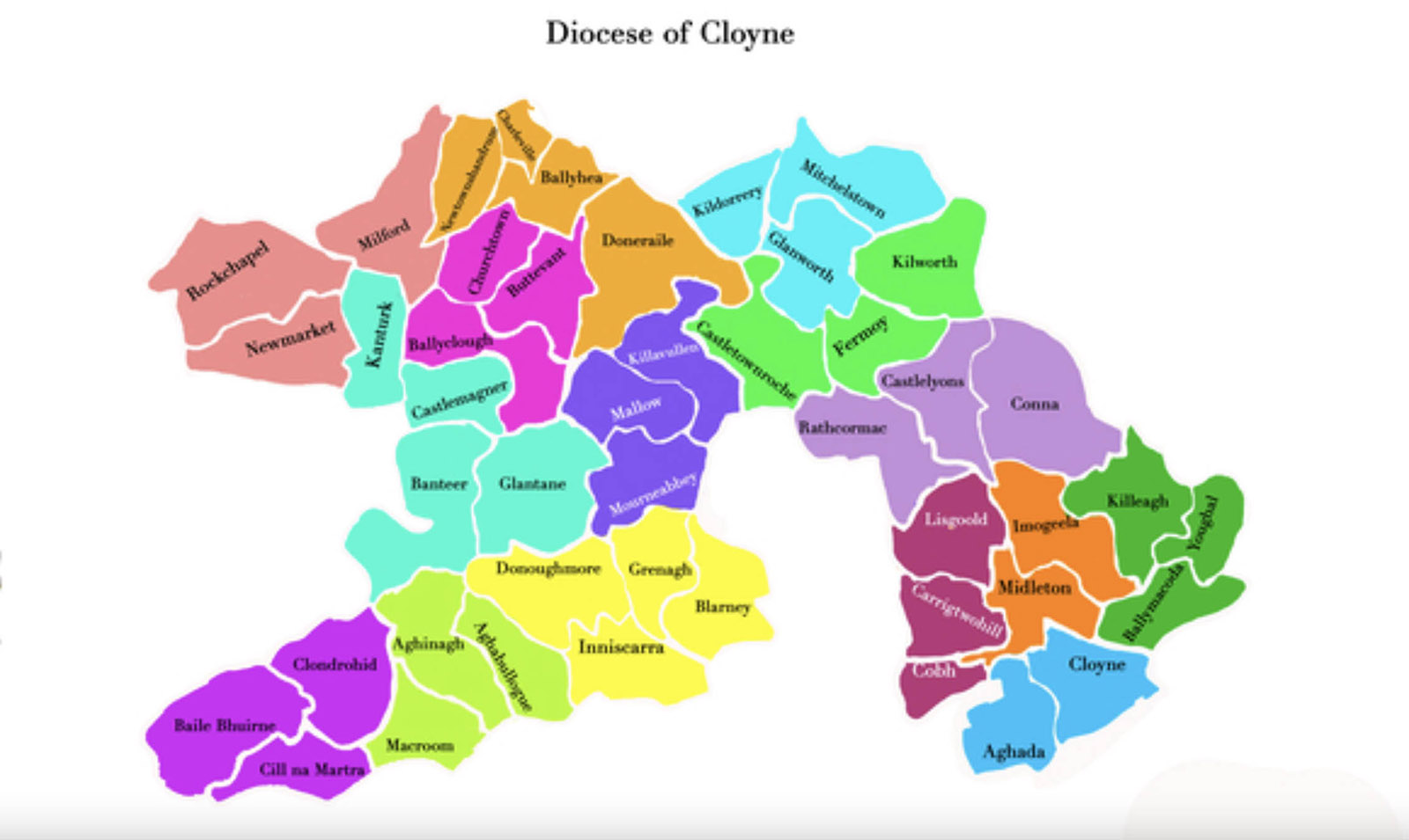 Draft map outlines new 'pastoral areas' in Cloyne Diocese - The Avondhu ...